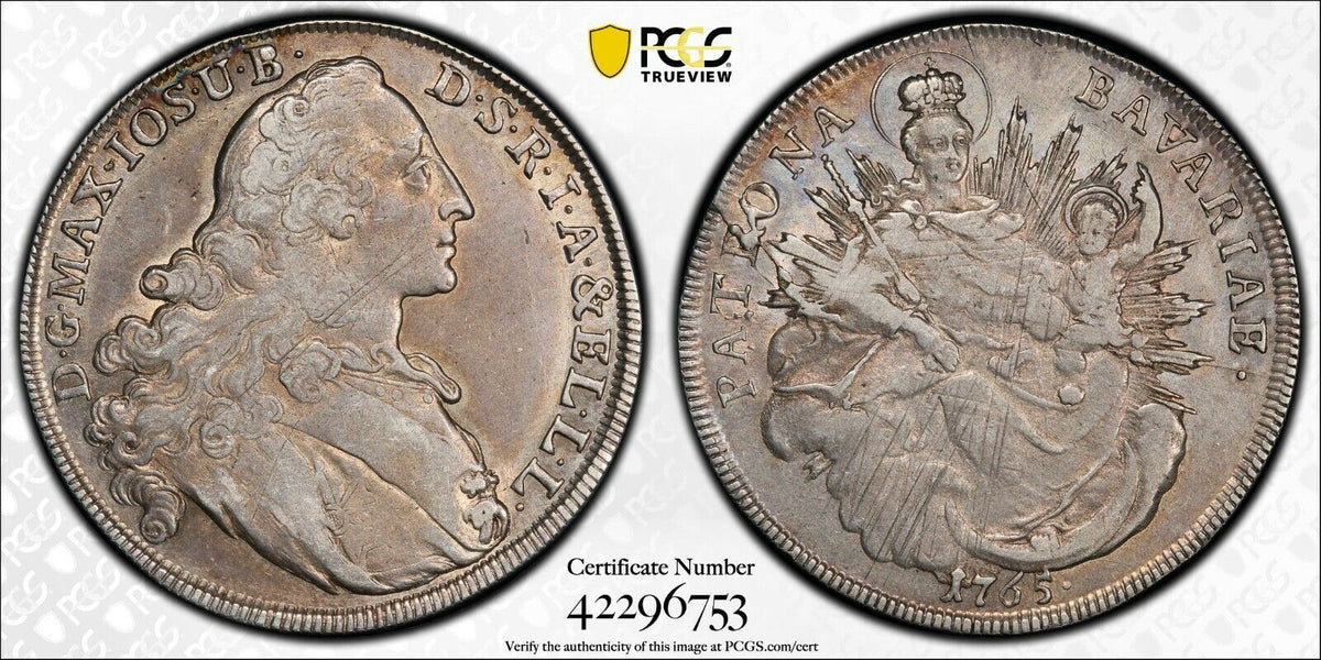 1765 German States Bavaria Thaler - PCGS XF Details - Great Looking ...